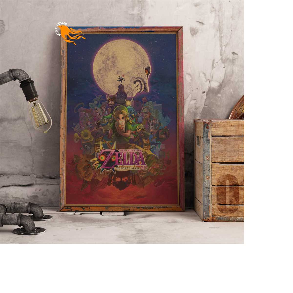 The Legend of Zelda Retro Poster, Kraft Paper | Inspire Uplift