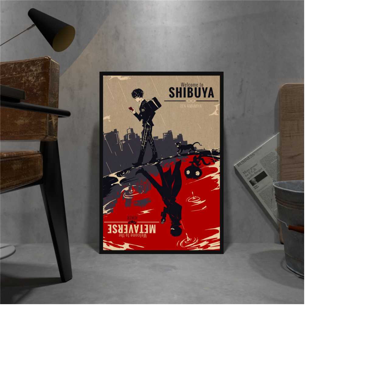 Persona 5 Poster, Kraft Paper Print, Movie Wall | Inspire Uplift