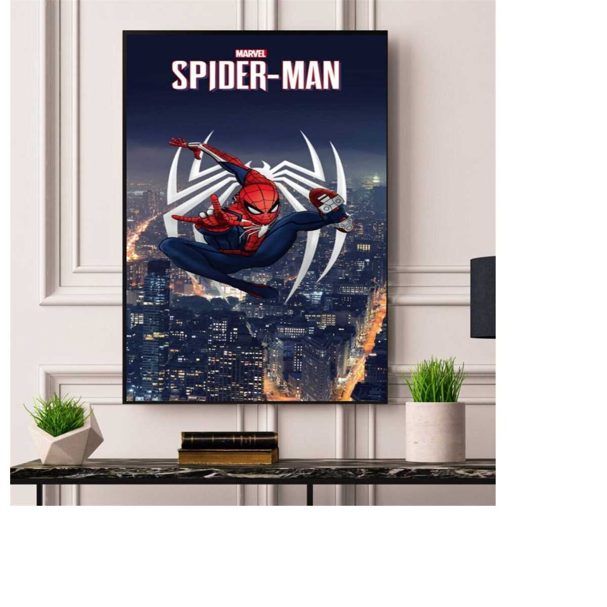 Spiderman Framed/Unframed A5 A4 A3 A2 A1 Poster | Inspire Uplift