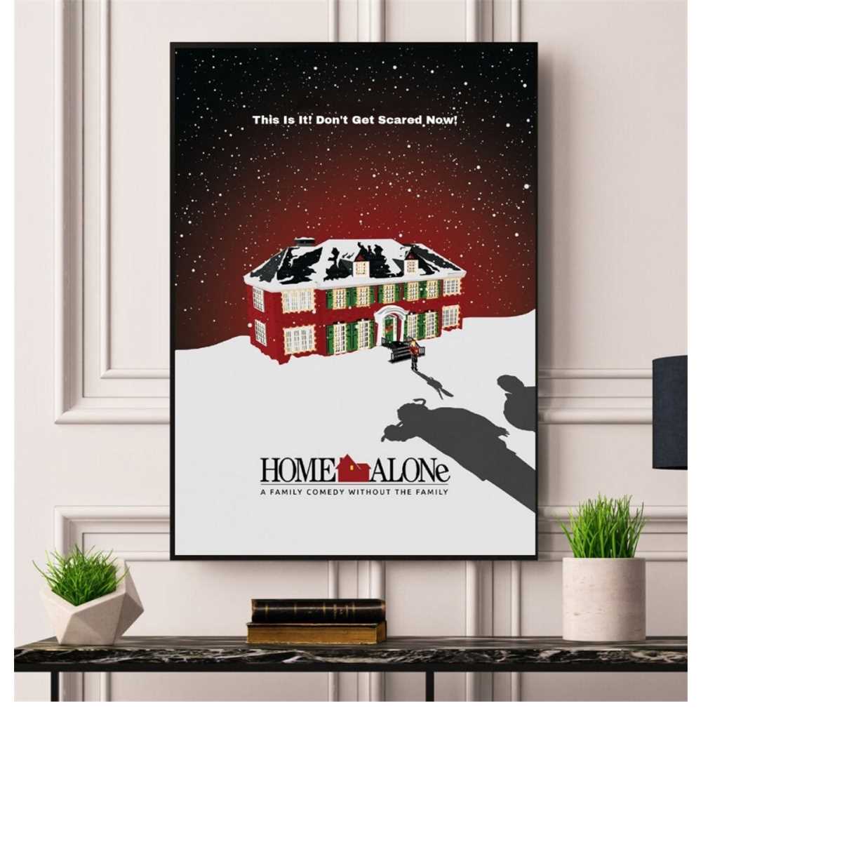 Home Alone Framed/Unframed A5 A4 A3 A2 A1 - Inspire Uplift