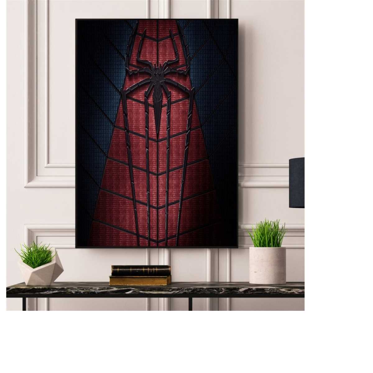 Spiderman logo Framed/Unframed A5 A4 A3 A2 A1 | Inspire Uplift