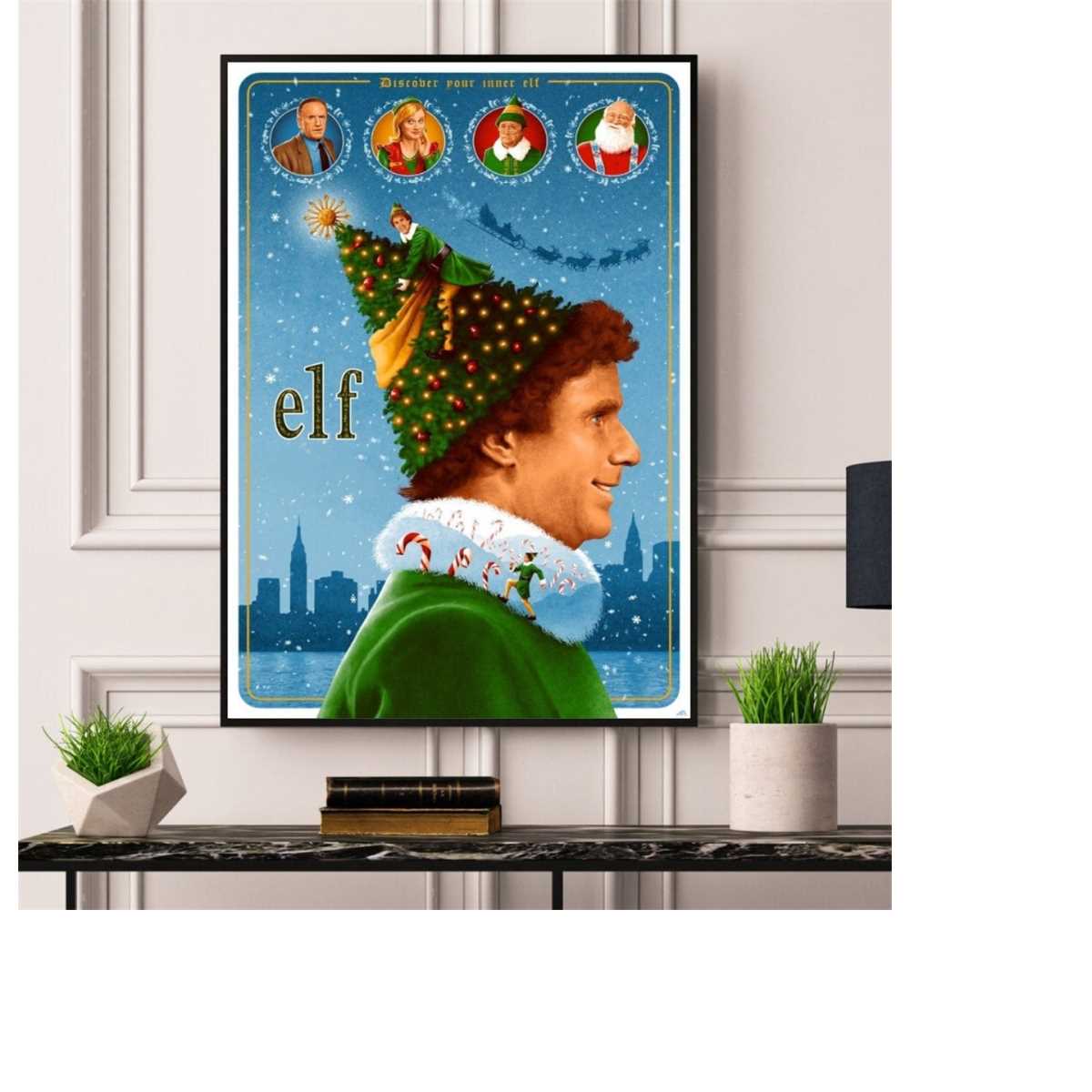 Elf Movie Poster Framed/Unframed A5 A4 A3 A2 | Inspire Uplift