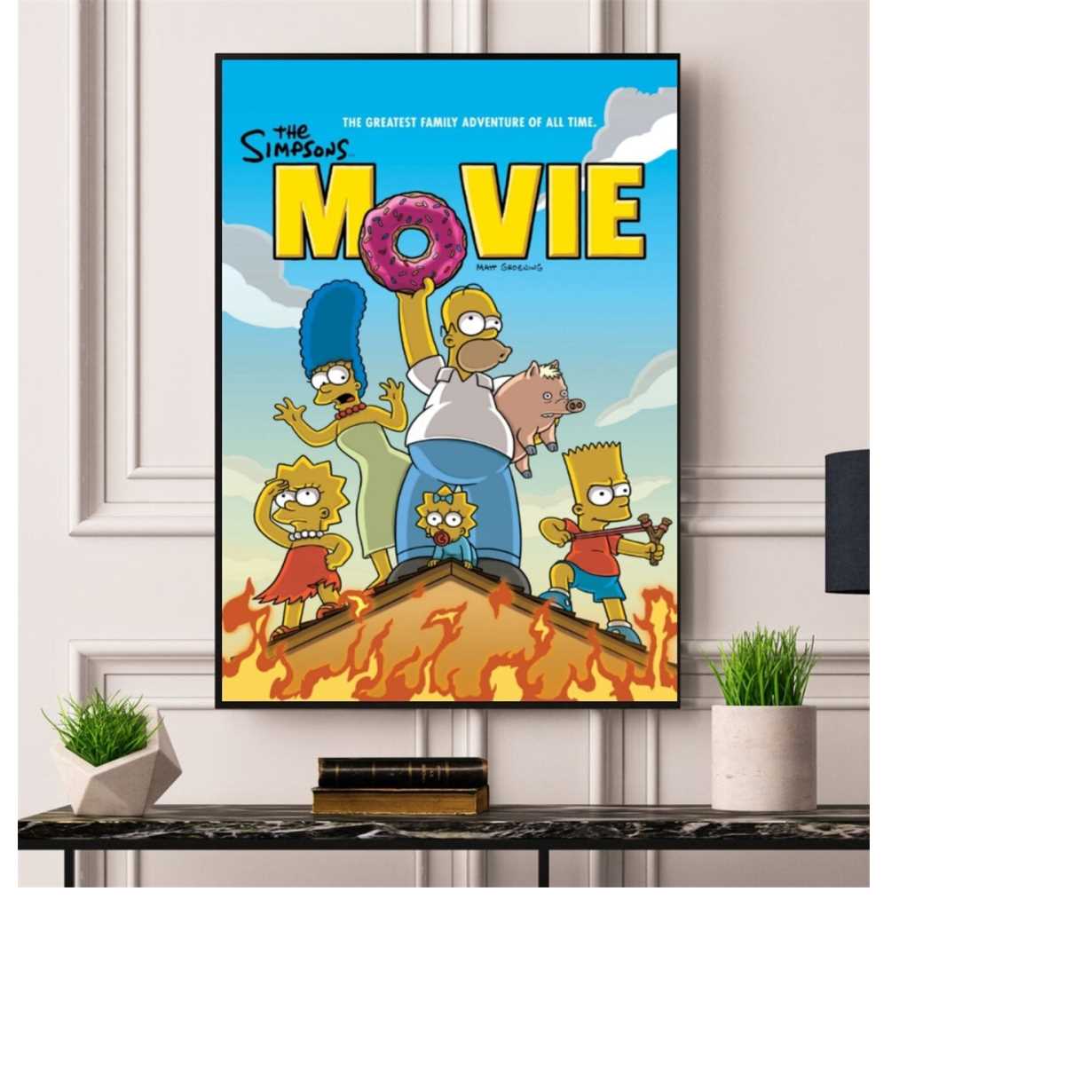 The Simpsons Movie Framed/Unframed A5 A4 A3 A2 | Inspire Uplift