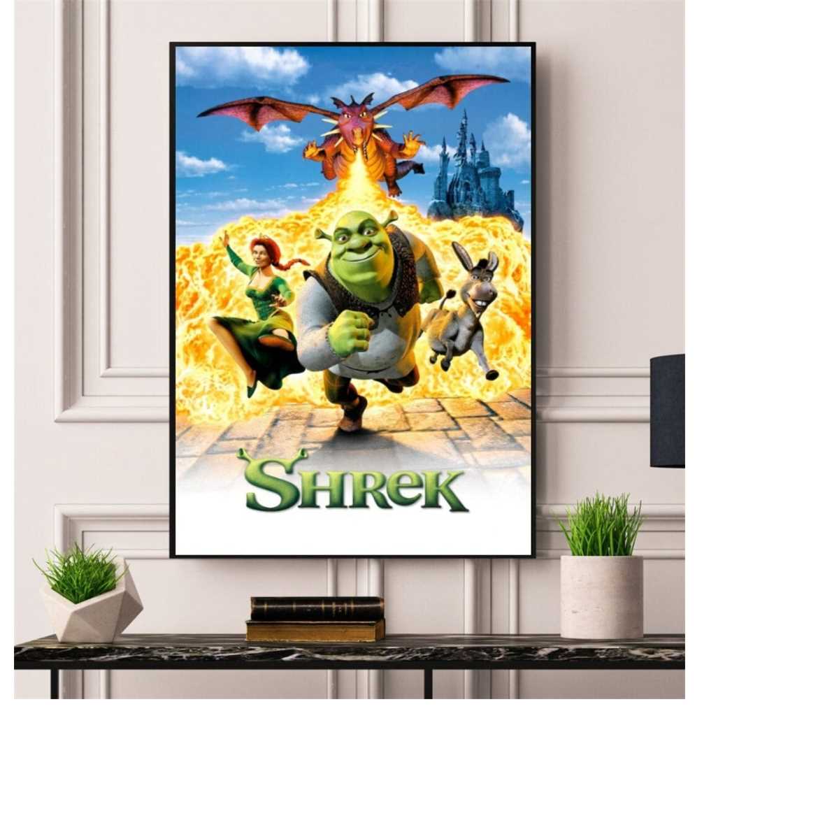 Shrek Version 2 Poster Framed/Unframed A5 A4 A3 | Inspire Uplift