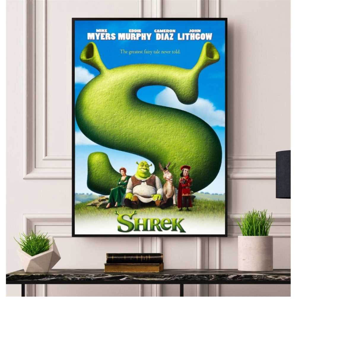 Shrek Version 4 Poster Framed/Unframed A5 A4 A3 | Inspire Uplift