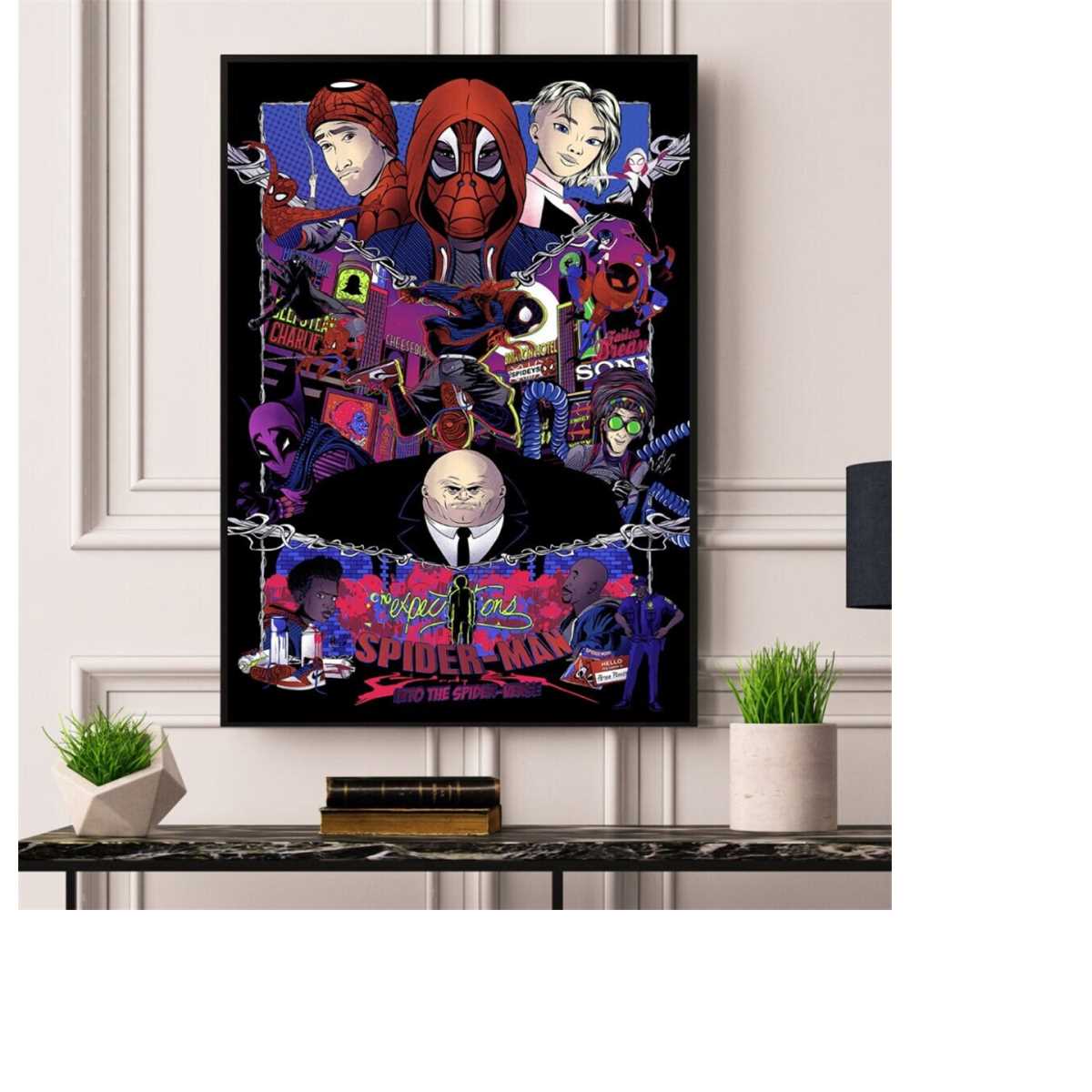 Spiderman Into The Spiderverse Framed/Unframed A5 A4 A3 | Inspire Uplift