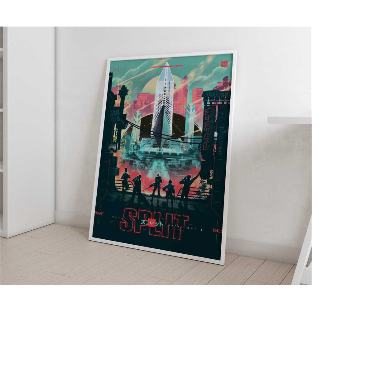 Valorant Split Poster | Valorant Gift | Valorant | Inspire Uplift