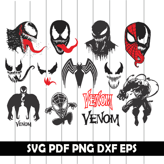 Venom SVG, Venom Clip Art, Venom Cut File, Venom Vector, Ven | Inspire ...