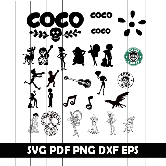 Coco Svg, Coco Clipart, Coco Png, Coco Eps, Coco Cricut, Coc | Inspire ...