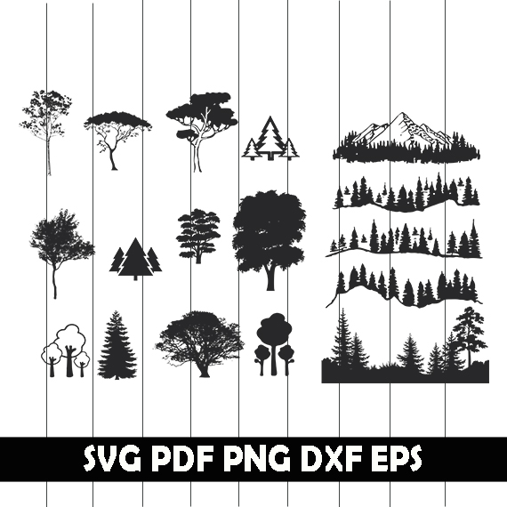 Forest svg bundle, woodland Svg, Forest Clipart, Woodland CL | Inspire ...