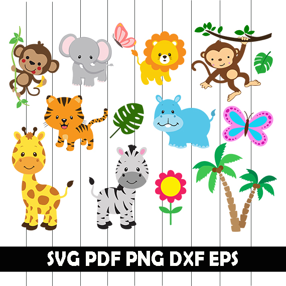 safari animals svg, safari animals Clipart, safari animals V - Inspire ...