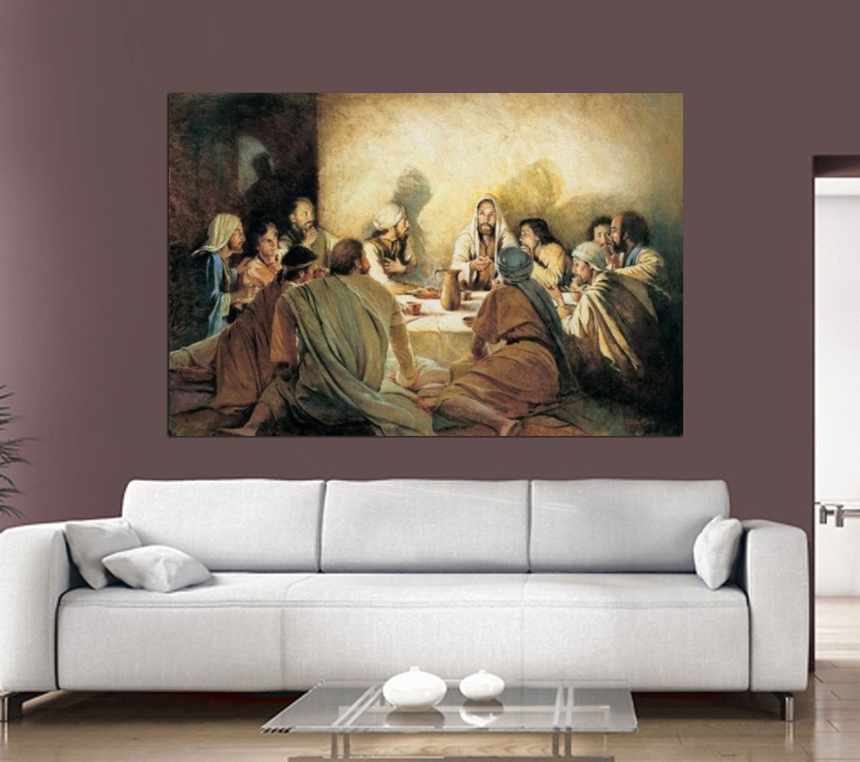 Last Supper Canvas Last Supper Wall Art Last Supper Canvas S - Inspire ...