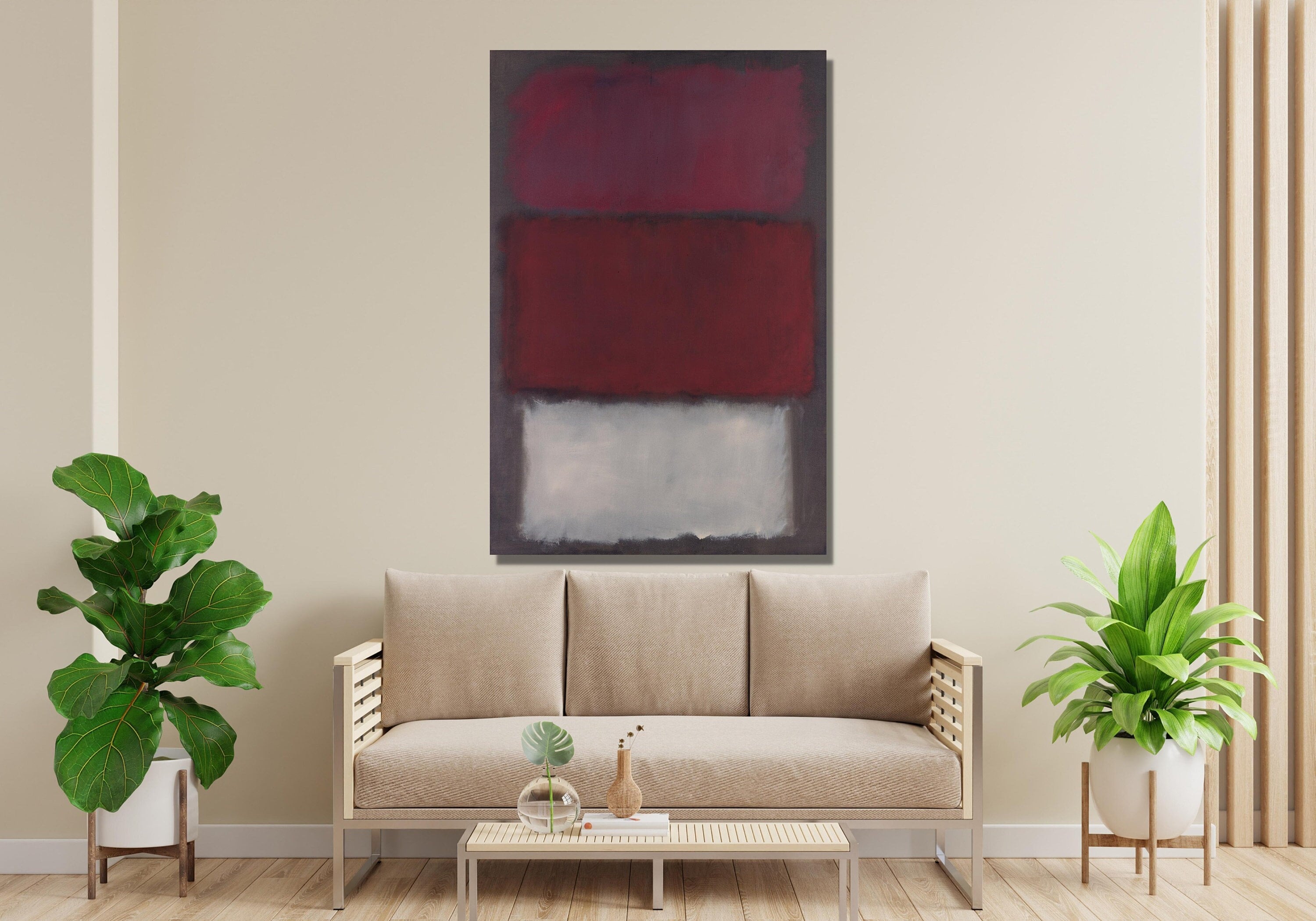 Mark Rothko Burgundy Painting Wall Art, Mark Rothko Painting | Inspire ...