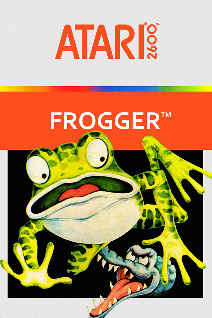 Frogger Old Classic Retro Game Poster | Inspire Uplift