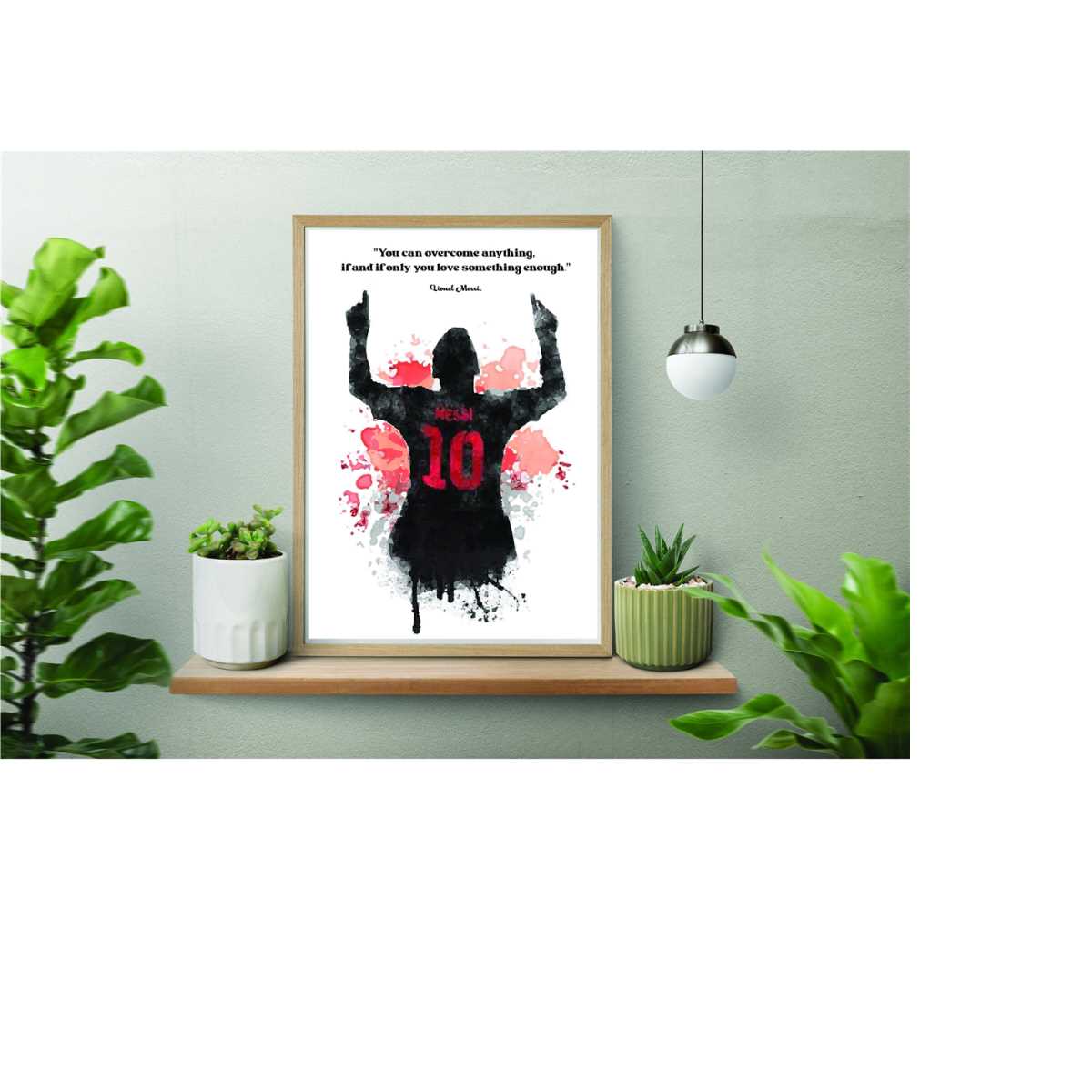 Lionel Messi Soccer | Printable poster | motivational | Inspire Uplift