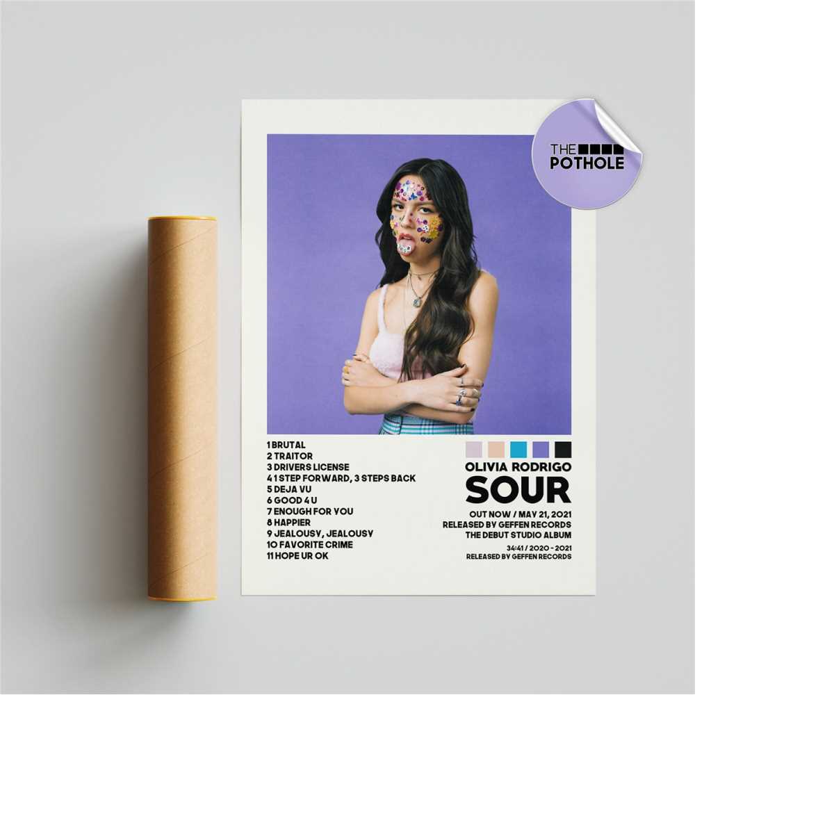 Olivia Rodrigo Posters / Sour Poster / Album | Inspire Uplift