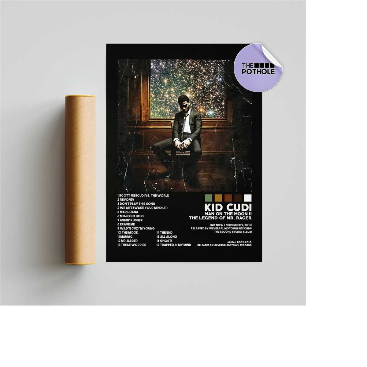 Kid Cudi Poster / Man On The Moon - Inspire Uplift