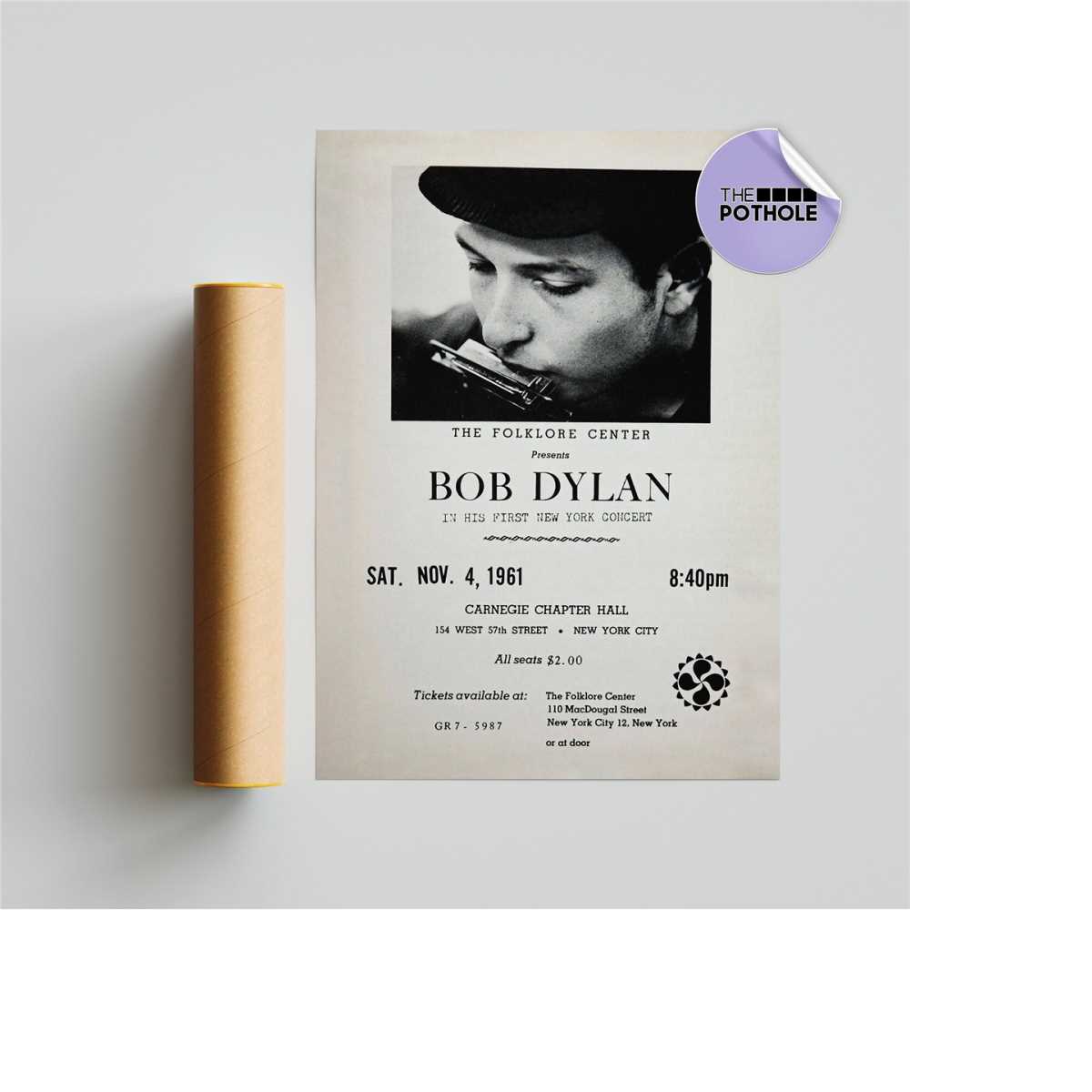 Bob Dylan Posters / Bob Dylan 1961 First - Inspire Uplift