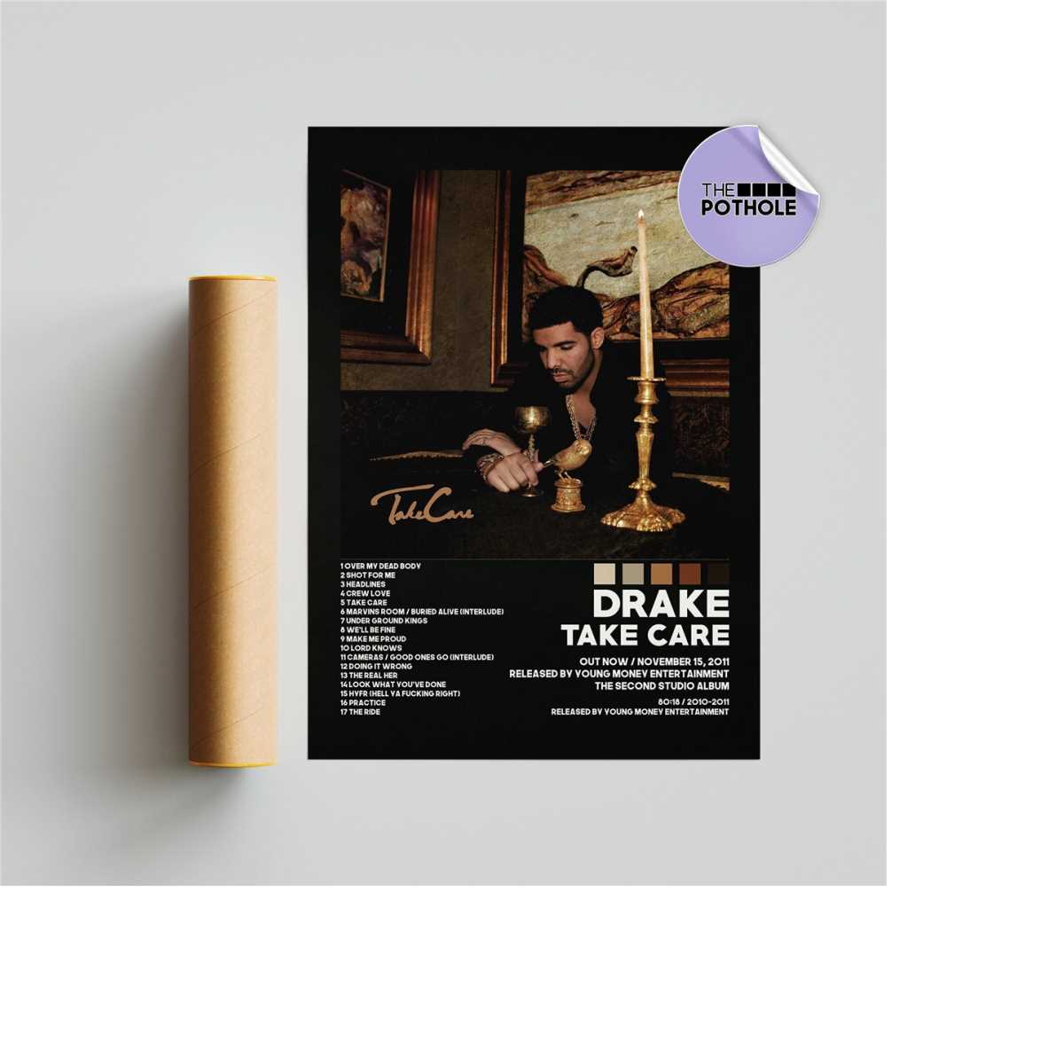 Drake Poster / Take Care Poster, Album Cover | Inspire Uplift
