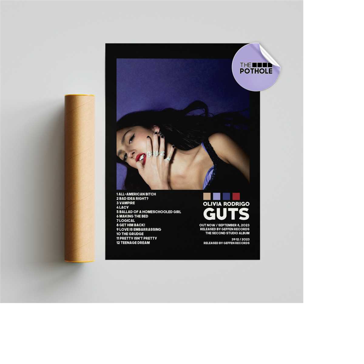 Olivia Rodrigo Posters / GUTS Poster / Album | Inspire Uplift
