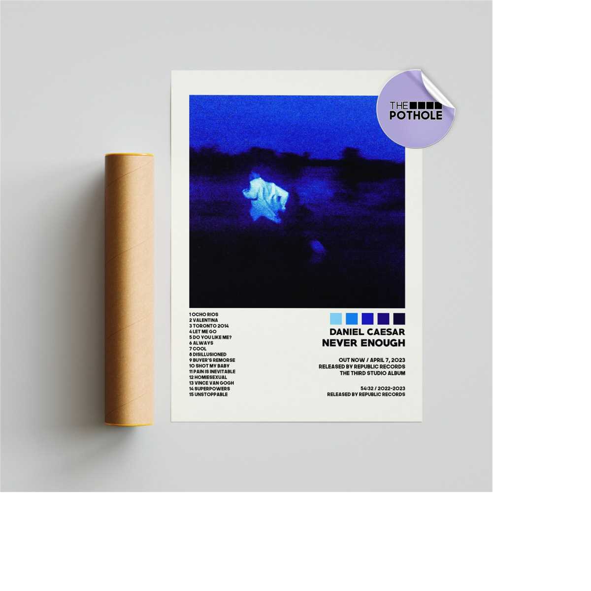 Daniel Caesar Posters, Never Enough Poster, Daniel Caesar, | Inspire Uplift