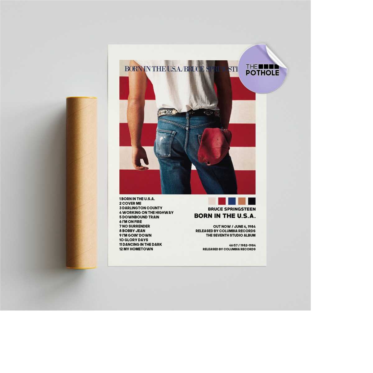 Bruce Springsteen Posters / Born In The U.S.A | Inspire Uplift