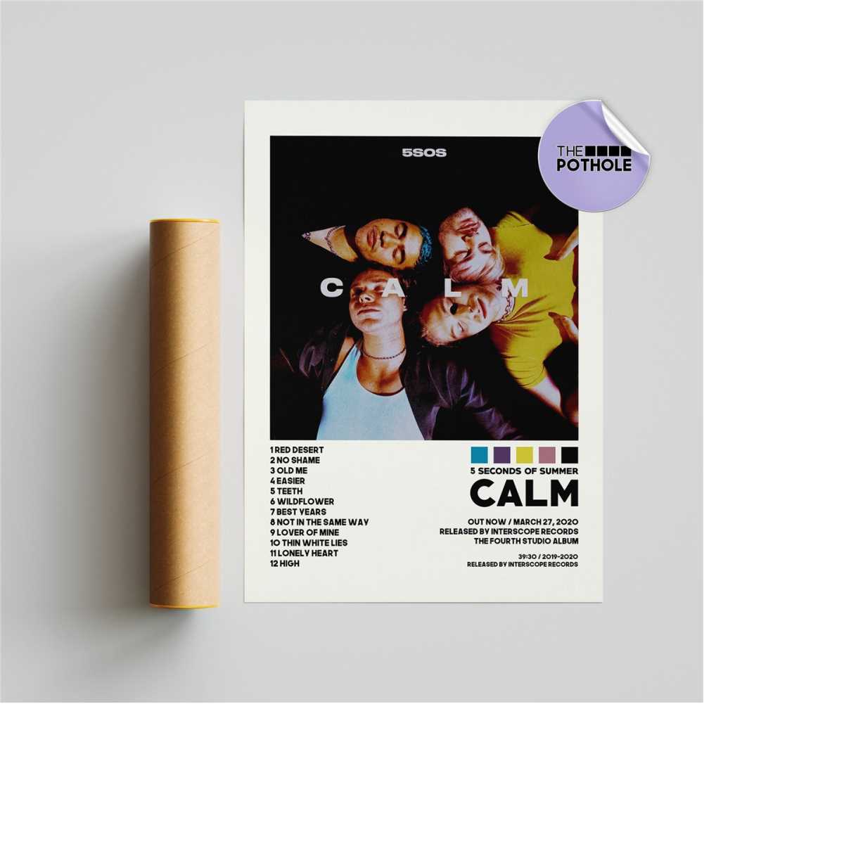 5 Seconds of Summer Posters / Calm Poster, - Inspire Uplift