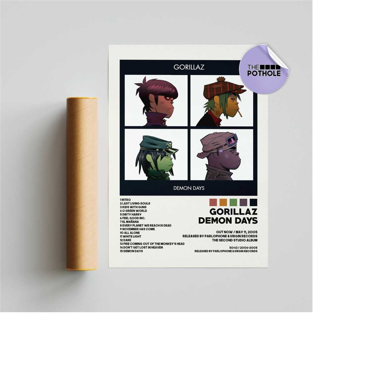 Gorillaz Posters / Demon Days Poster / Album | Inspire Uplift