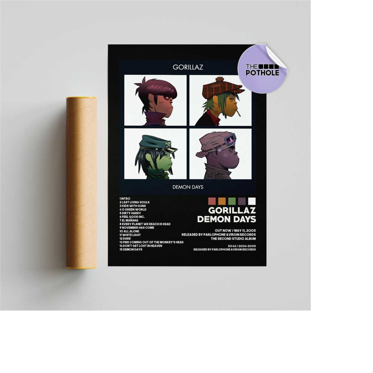 Gorillaz Posters / Demon Days Poster / Album - Inspire Uplift