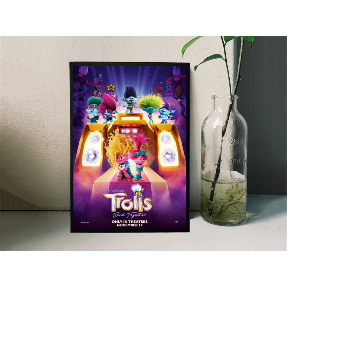 Trolls Band Together 3 Movie Poster Film/Room Decor | Inspire Uplift