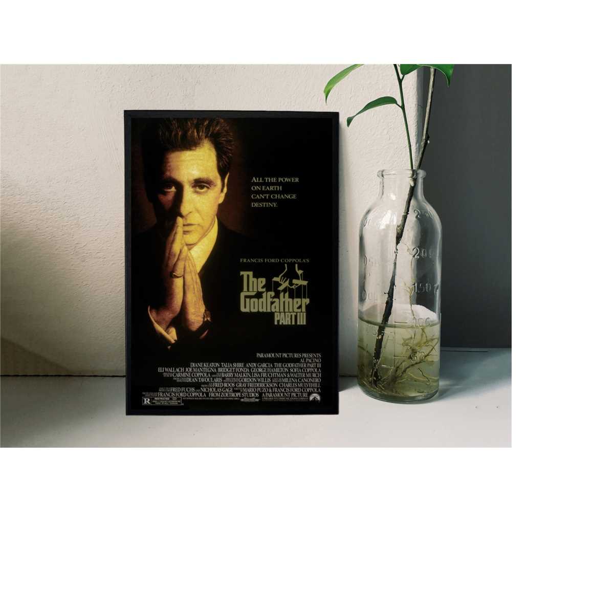 The Godfather: Part III Movie Poster Film/Room Decor | Inspire Uplift