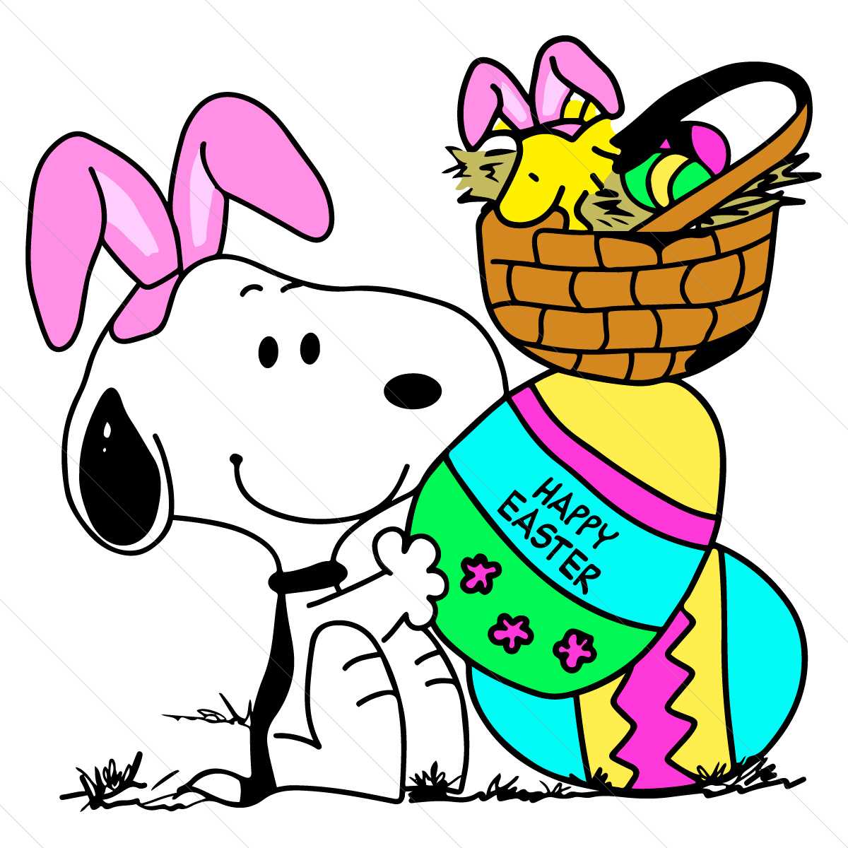 Snoopy Happy Easter Svg, Easter Day Svg, Easter Svg, Snoopy | Inspire ...