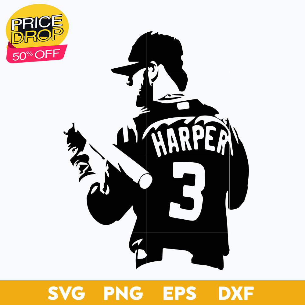 Bryce Harper SVG, Philadelphia Phillies SVG, MLB SVG, Sport - Inspire ...