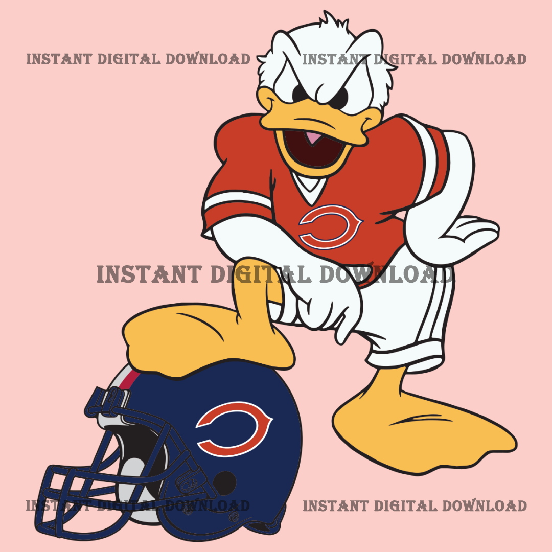 Chicago Bears Donald Duck Svg,Nfl svg, Football svg file, Fo - Inspire ...