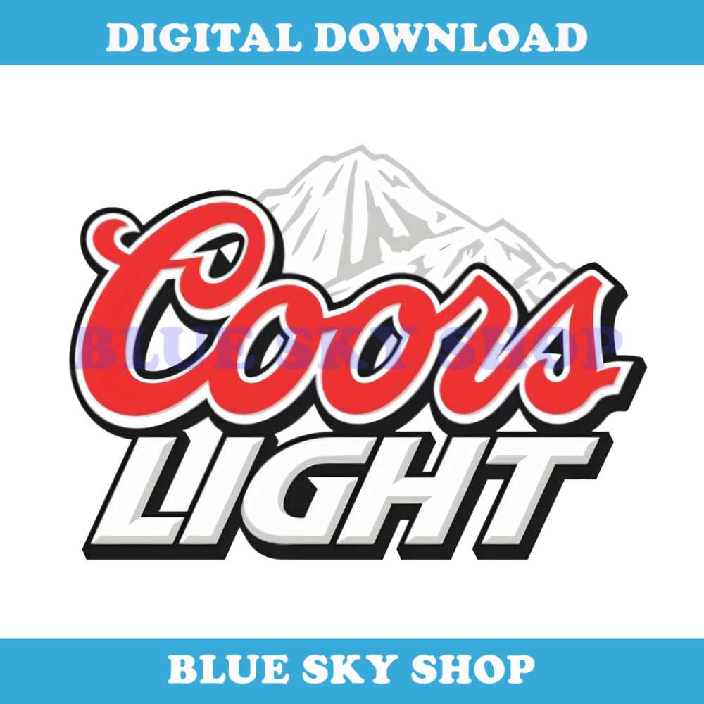 Coors Light Mountain Logo Vector Coors Light Logo Coors Ligh | Inspire ...