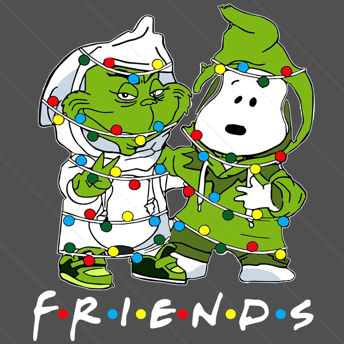 Grinch And Snoopy Christmas Friends Svg, Christmas Svg, Merr | Inspire ...