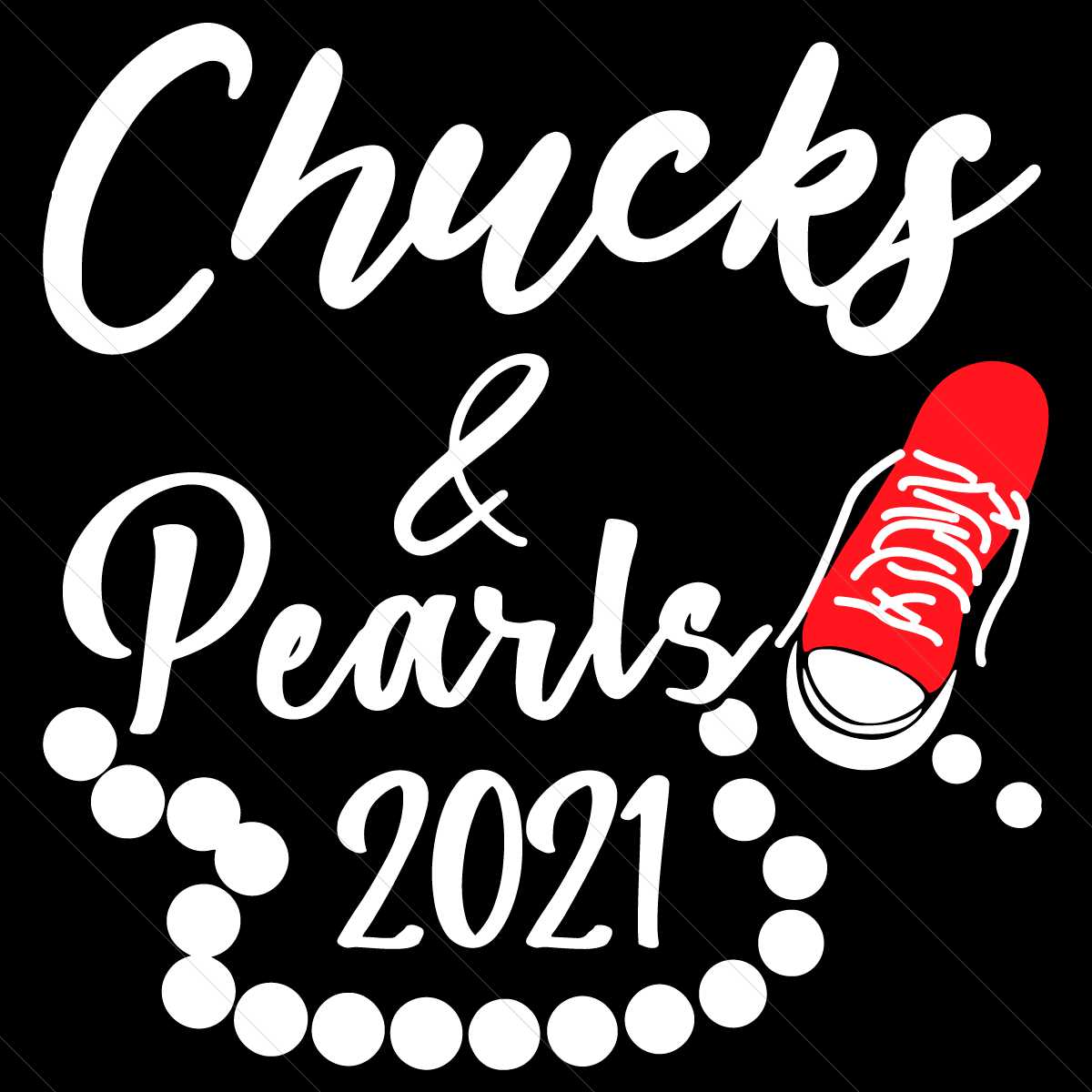 Red Chucks And Pearls Sneakers Converse SVG Digital Files | Inspire Uplift
