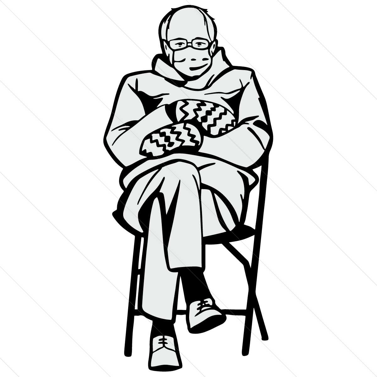 Bernie Sanders Mittens Bernie Mood SVG Digital Files | Inspire Uplift