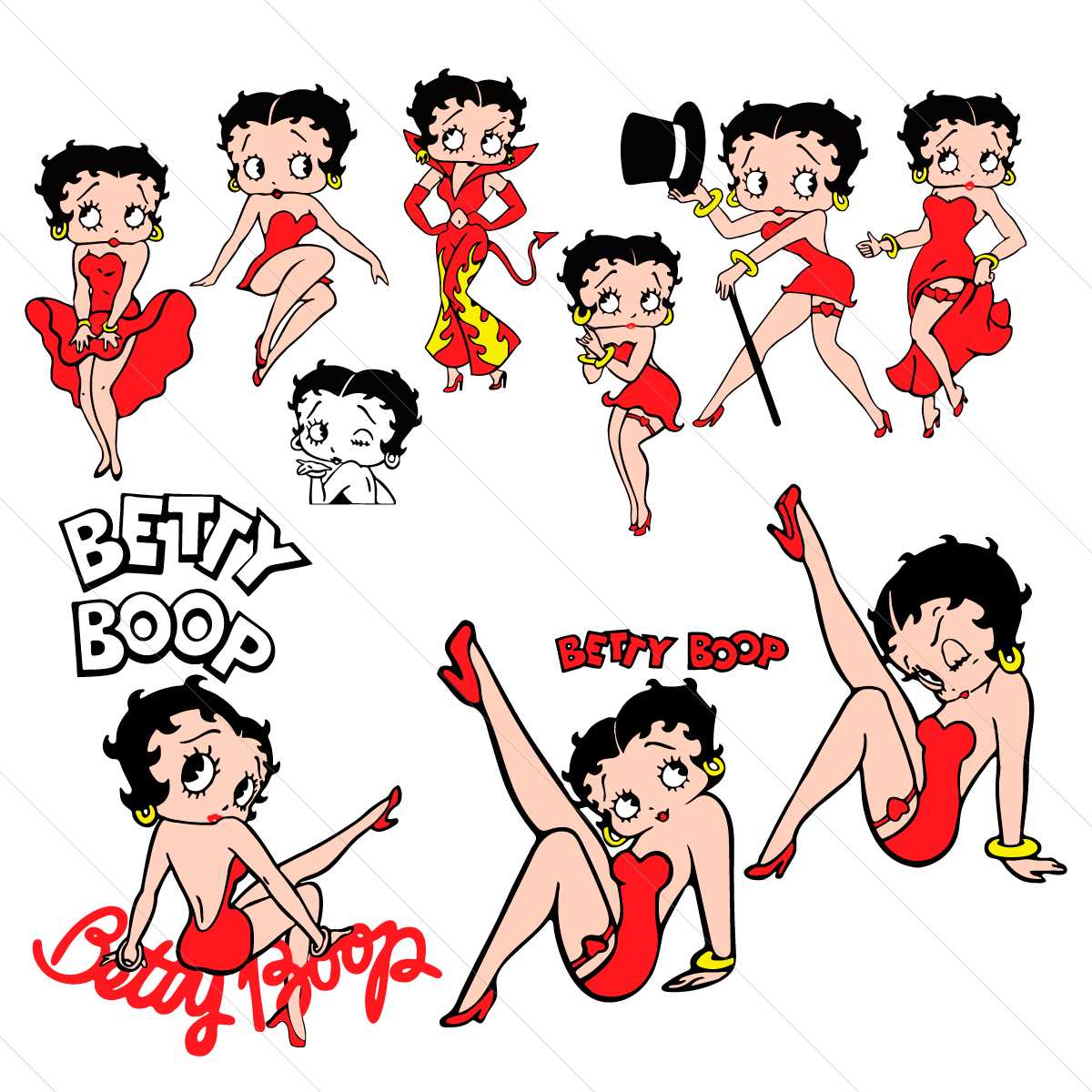 Betty Boop Flapper Girl SVG Best Digital Designs Files for C | Inspire ...