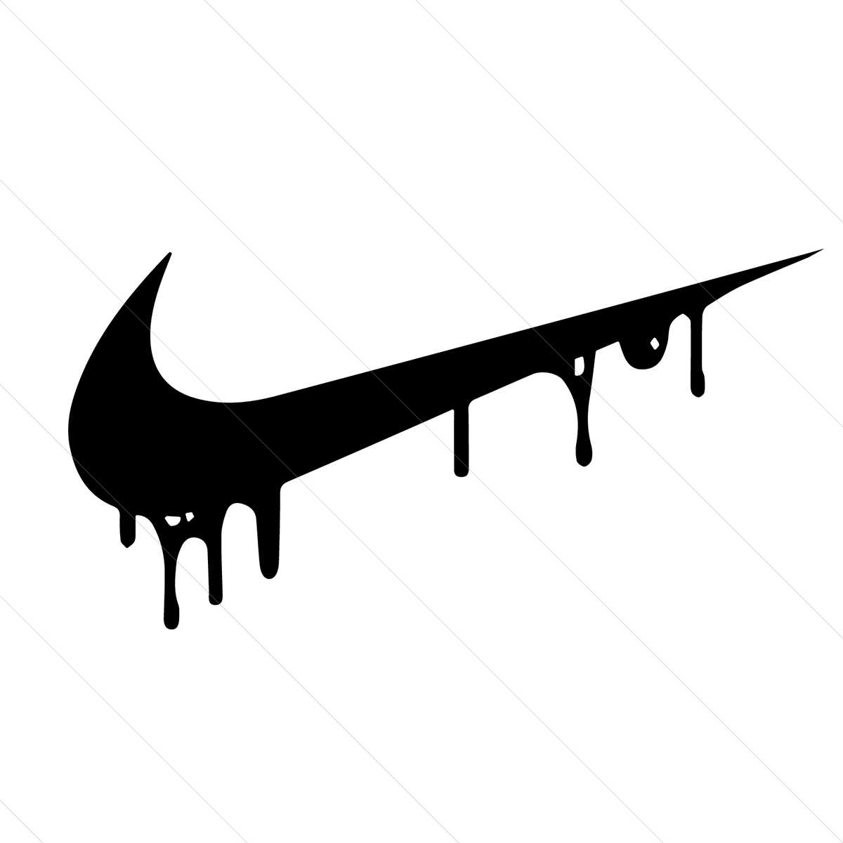 Nike logo Dripping Brand Logo SVG File for Cricut | Inspire Uplift