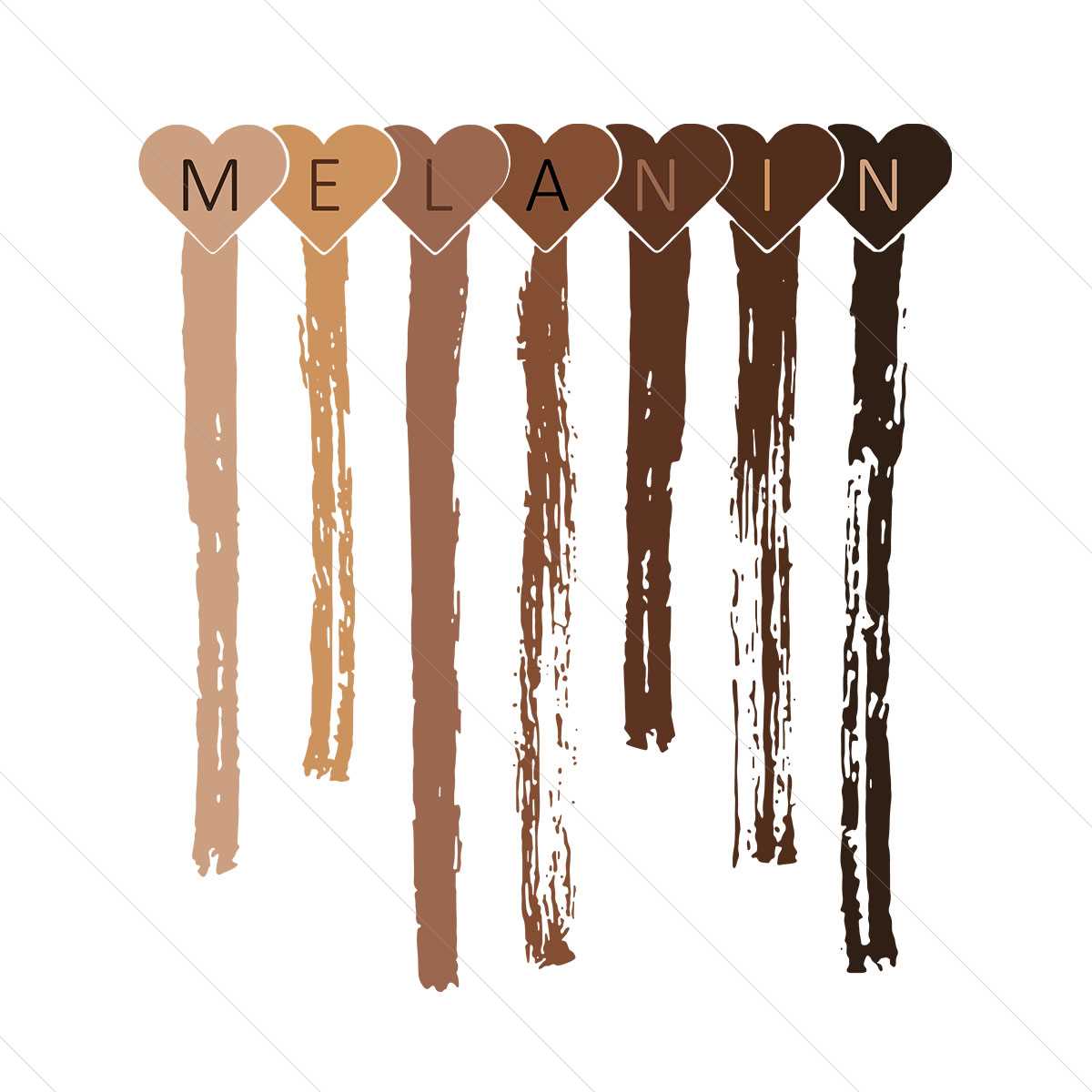 Melanin Hearts Dripping Svg, Trending Svg, Melanin Svg, Blac | Inspire ...