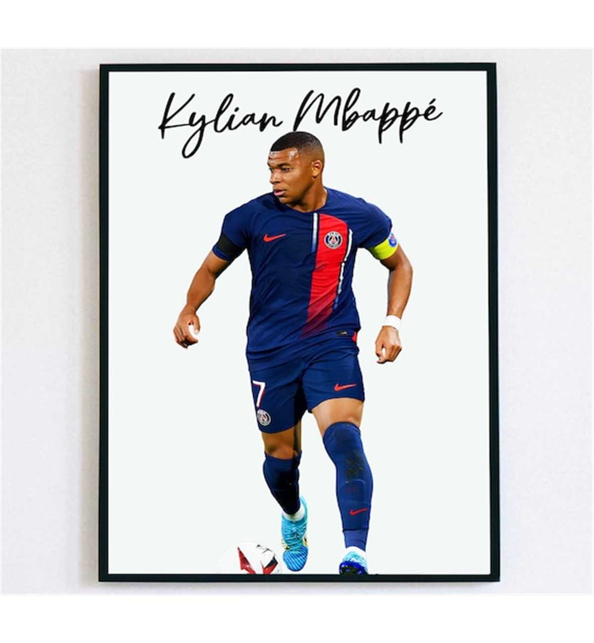 Mbappe Poster Instant Download Kylian Mbappe Wall art | Inspire Uplift