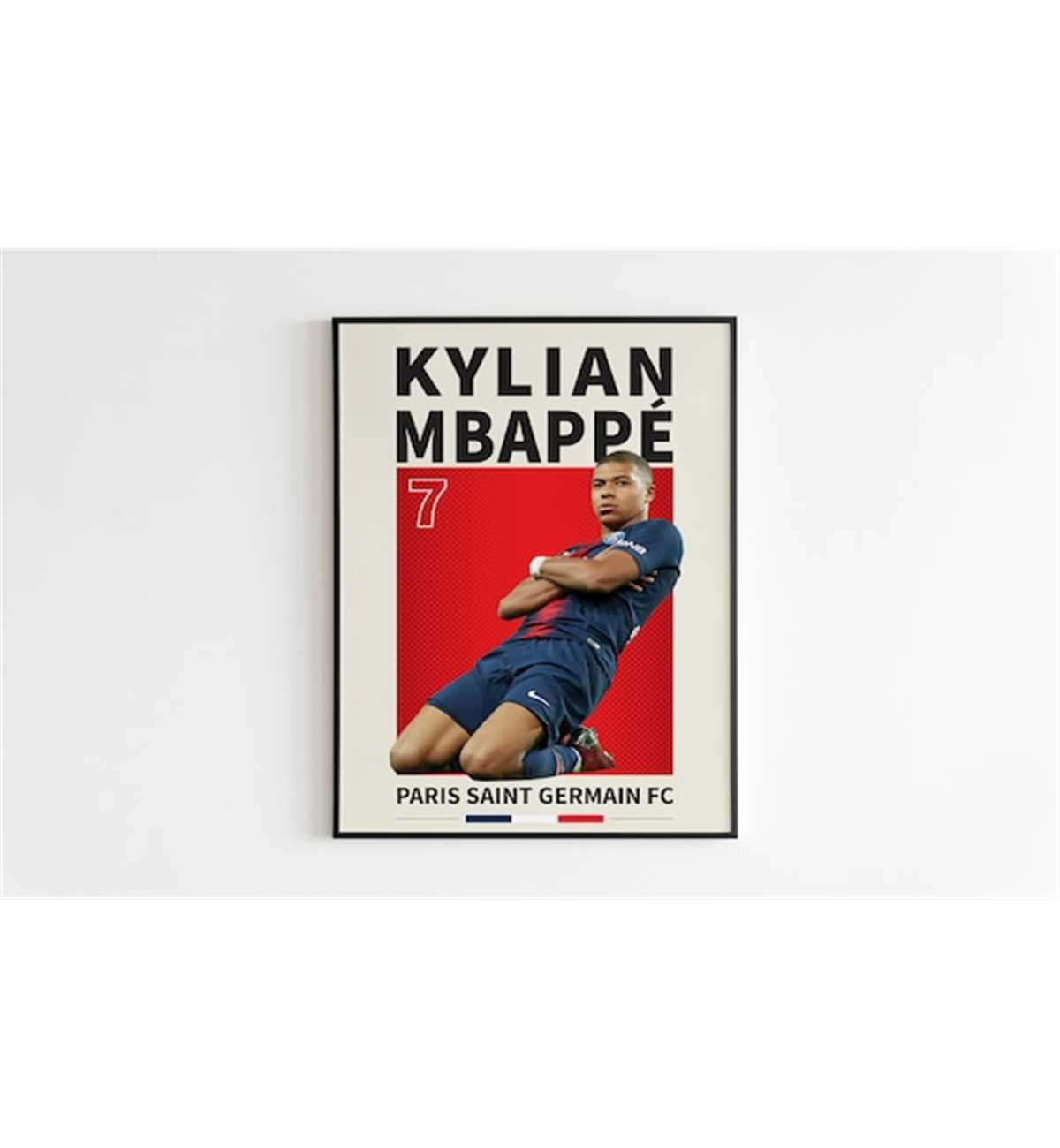 Kylian Mbappe PSG Poster, Kylian Mbappe PSG, Mbappe | Inspire Uplift