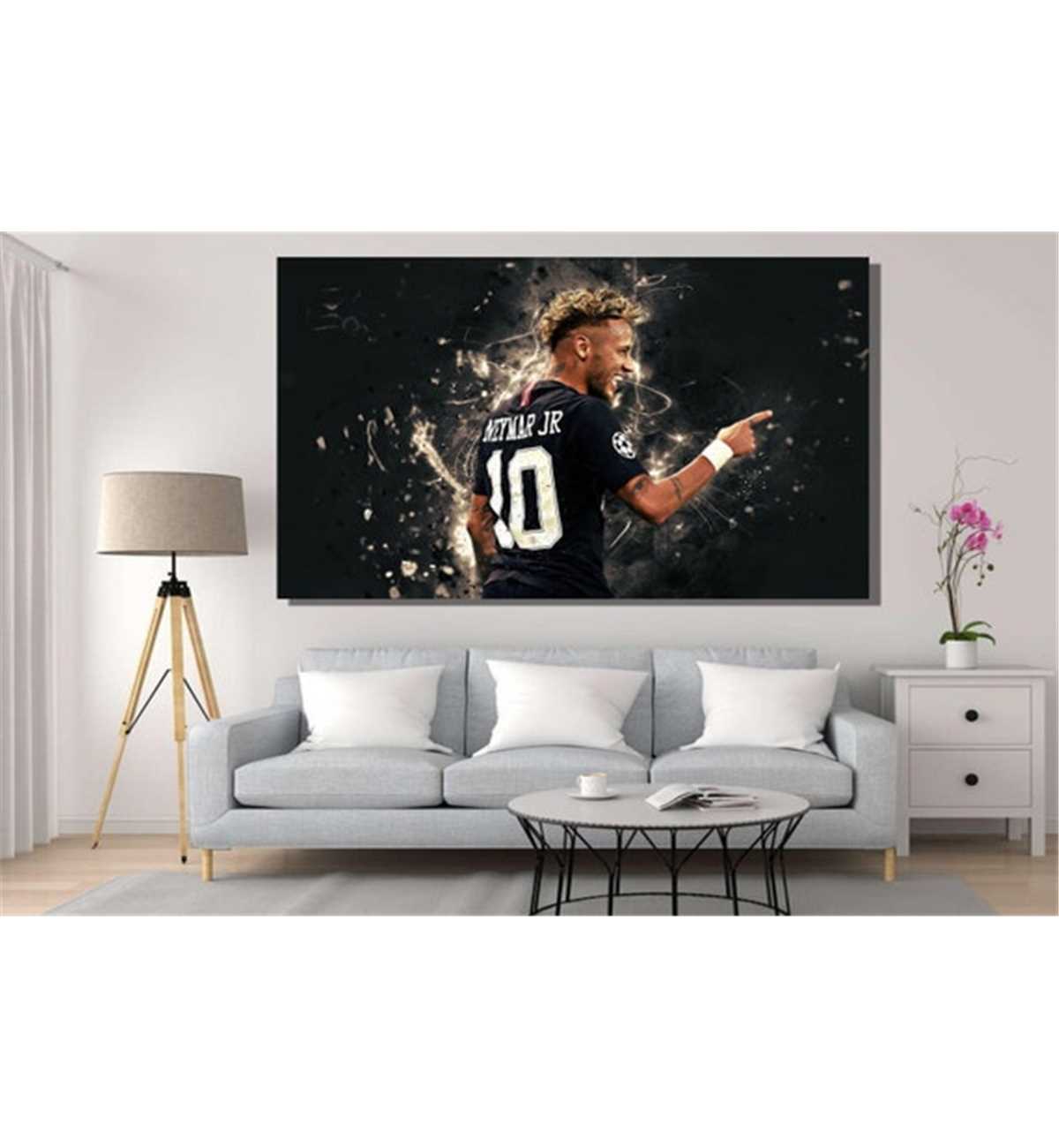 Neymar Print Art, Neymar Jr. Poster, Football Fan | Inspire Uplift