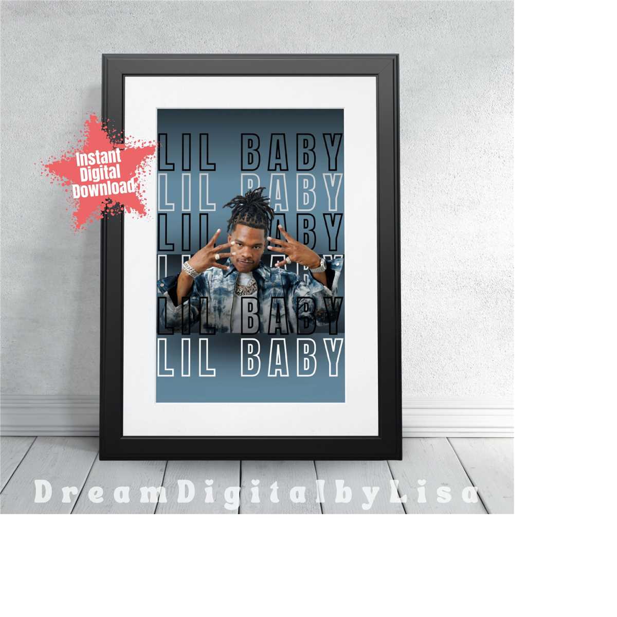 Lil Baby Poster Download, Lil Baby Printable Design, Lil Bab | Inspire ...