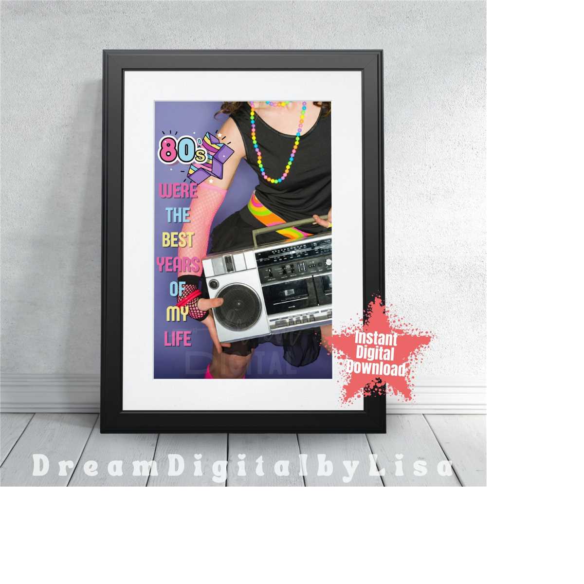 80s Poster, The Best Years of My Life Printable, 1980 Gifts, - Inspire ...