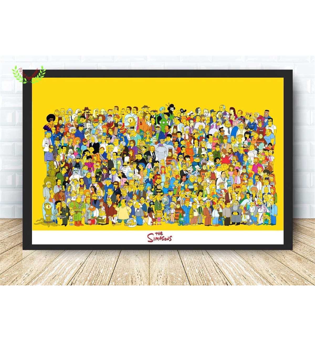 The Simpsons TV show Poster, Canvas Wall Art | Inspire Uplift