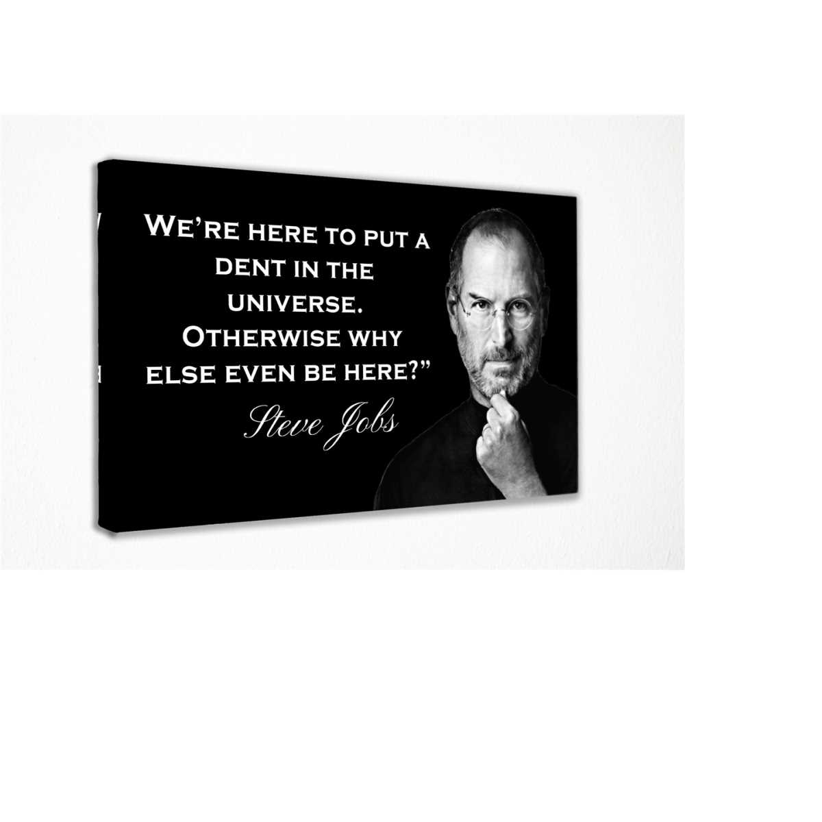 Steve Jobs Quote Poster Wall Art Premium | Canvas High Quali | Inspire ...