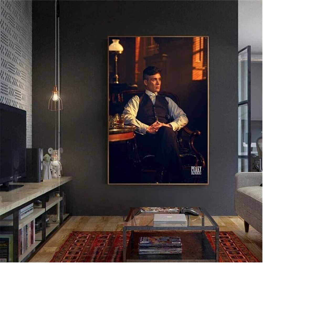 Thomas Shelby Portrait - Peaky Blinders TV Series Canvas Pri | Inspire ...