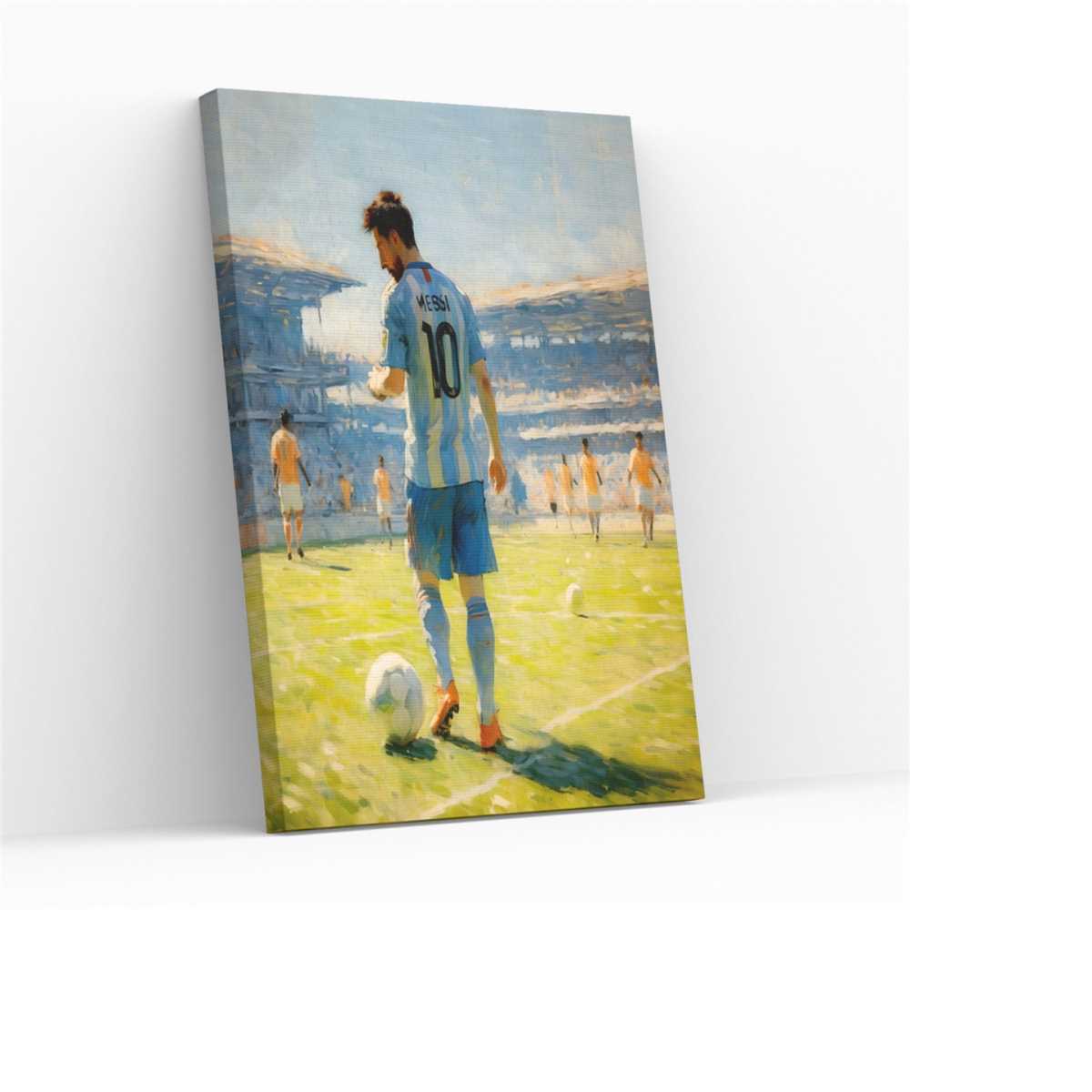 Lionel Messi Impressionist Style Design Football Soccer Lege | Inspire ...